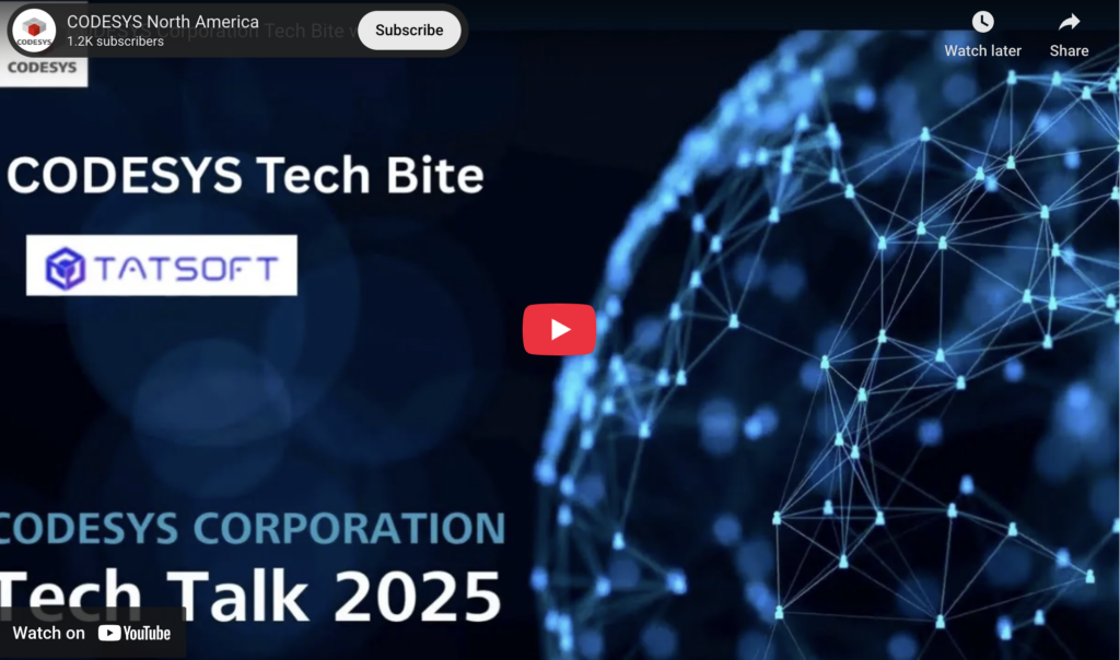 CODESYS Corporation Tech Bite with Tatsoft - Tatsoft LLC